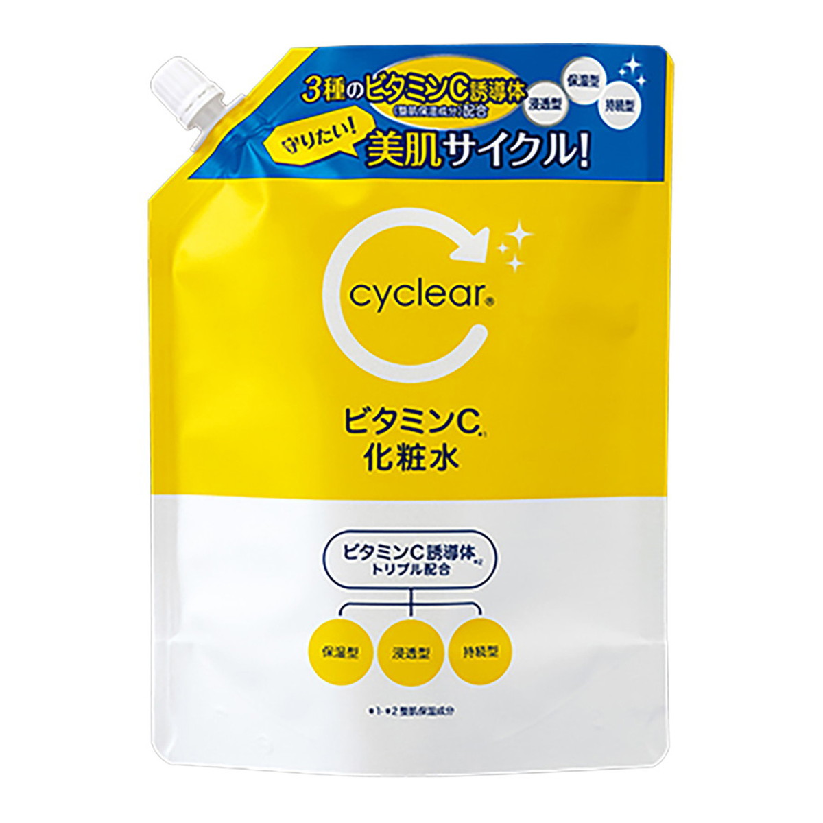 【楽天市場】【最大半額！令和セール】熊野油脂 cyclear サイクリア ビタミンC 化粧水 詰替 500mL：姫路流通センター