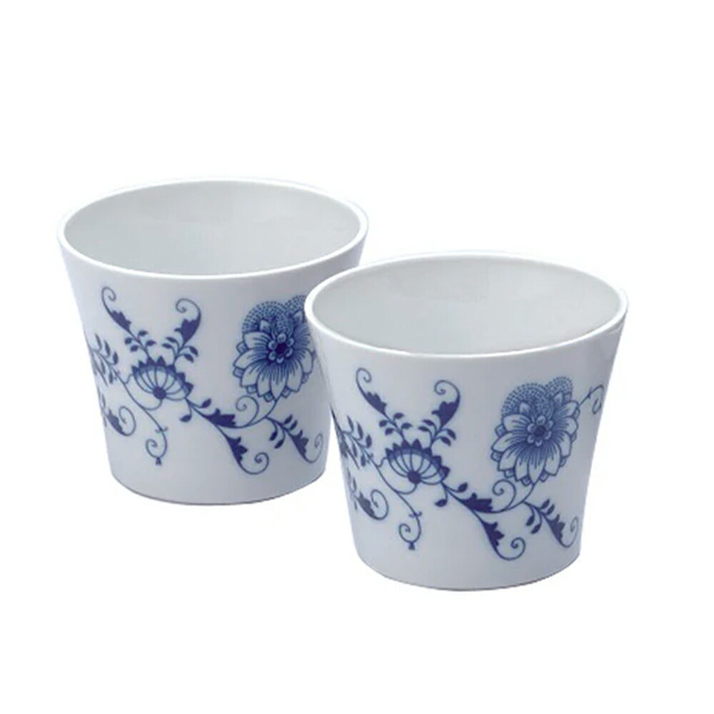 【楽天市場】【50％OFF】【ボヘミア陶器】ブルーオニオントラディション フリーカップペア タンブラー 220ml 2P：ATABAh