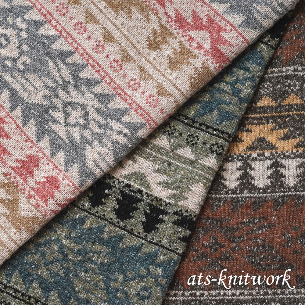 【楽天市場】先染め JAZZ ネップ マルチ ジャカード [ 生地 布 カットソー ジャカード ニット ジャージー ]：ats-knitwork