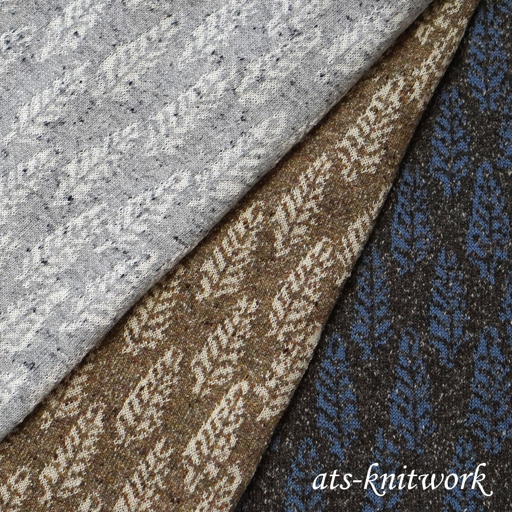 【楽天市場】先染め JAZZ ネップ WOOD柄 ジャカード [ 生地 布 カットソー ジャカード ニット ジャージー ]：ats-knitwork