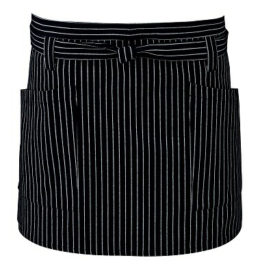 【楽天市場】arbe T-7933 ショートエプロン 38cm丈 ストライプ ブラック 飲食/接客/キッチン/ホール/衣料/制服/ユニフォーム：アスリートトライブ