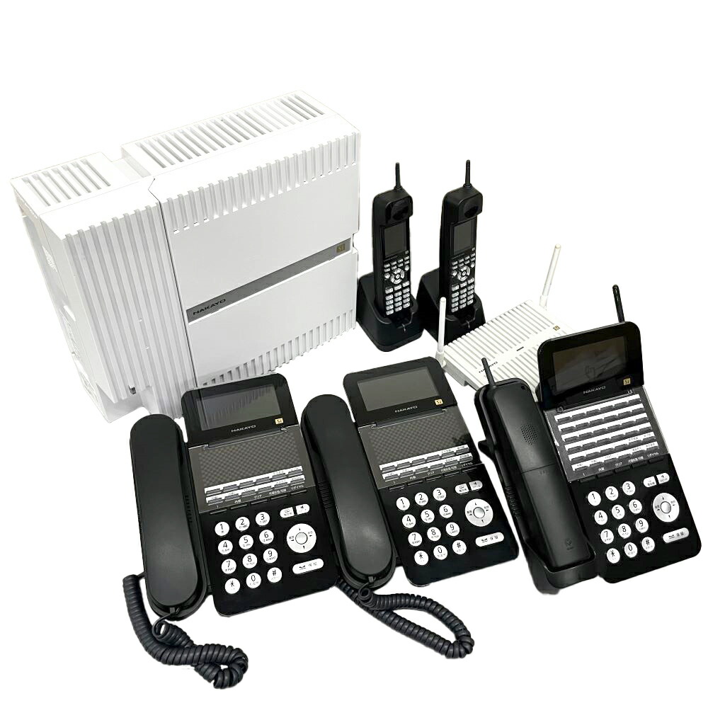 【楽天市場】ナカヨ ビジネスホンセット NYC-SiS-ME NYC-12Si-SDB NYC-36Si-DHCL NYC8SiDCLL 12ボタン標準電話機2台 36ボタンカールコードレス ...