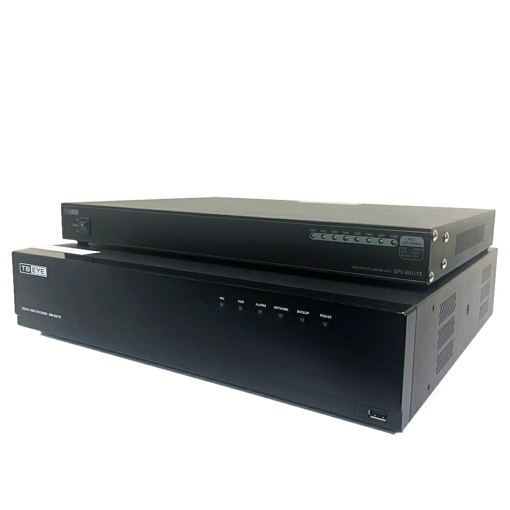 【楽天市場】ティービーアイ HRX-835/TE ハイブリッド8ch 8M 4TBレコーダー SPV-801/TE AHD8CH VPカメラユニット アナログカメラ SCD-6085RVP ...