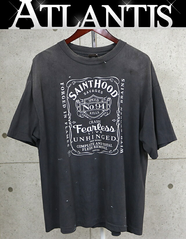 【楽天市場】SAINT MICHAEL 銀座店 セント マイケル × ネイバーフット 25SS STHD . SS TEE FEARLESS ...