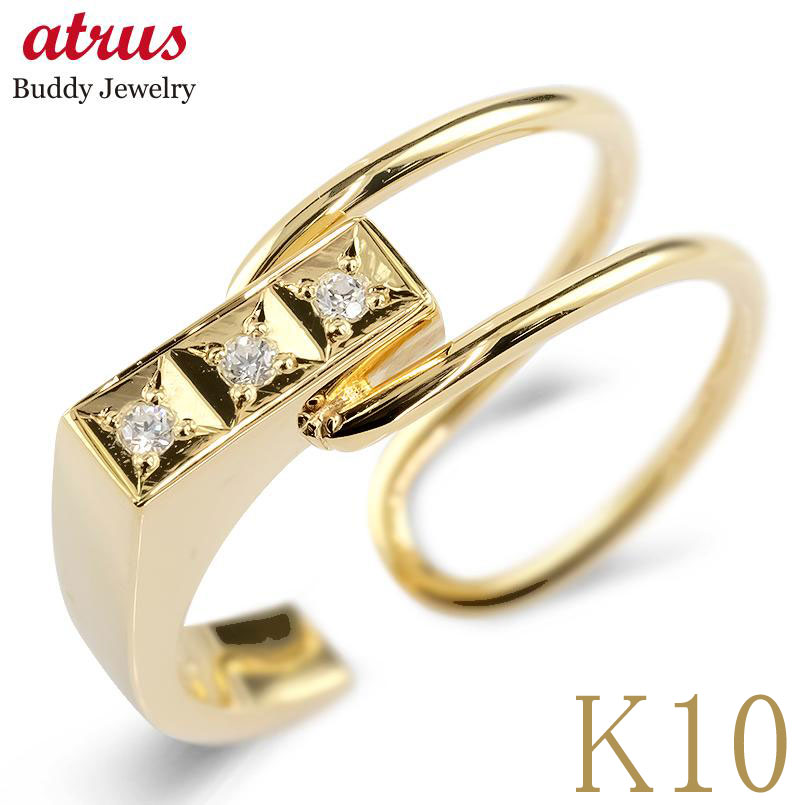 【楽天市場】リング ダイヤモンド フリーサイズ 10k 指輪 レディース ダイヤ ゴールド ピンキーリング 婚約指輪 10金 イエローゴールドk10 k10 シンプル 人気 女性 ジュエリー ...