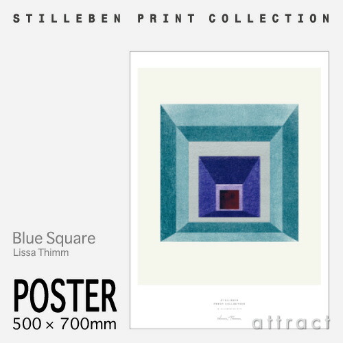 【楽天市場】スティルレーベン STILLEBEN ポスター 500×700mm サイズ Poster ブルー スクエア Blue Square ...