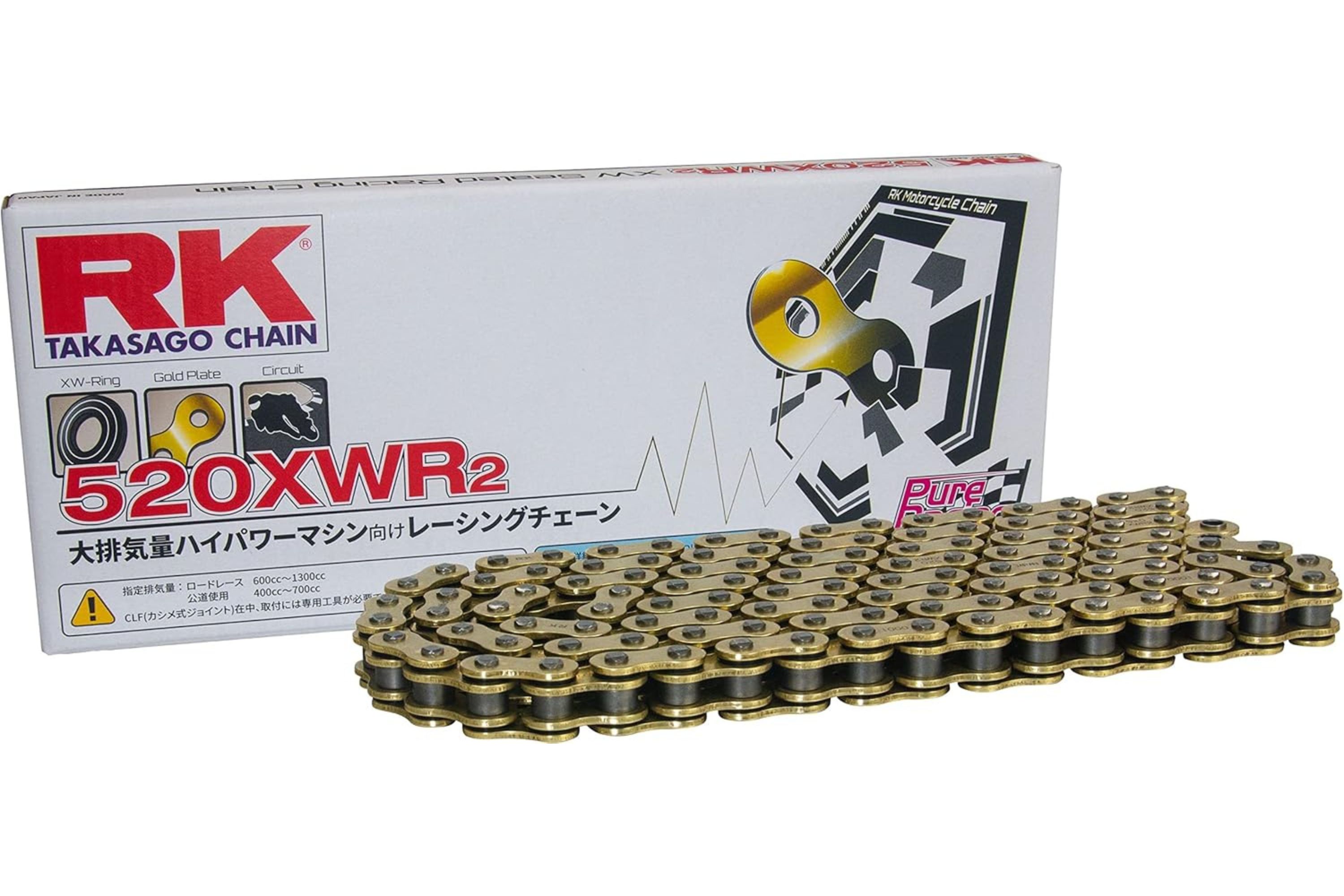 【楽天市場】RK 520XWR2 シールチェーン 520-110 ゴールド 110L レーシングチェーン/00-7054 520XWR2 ...