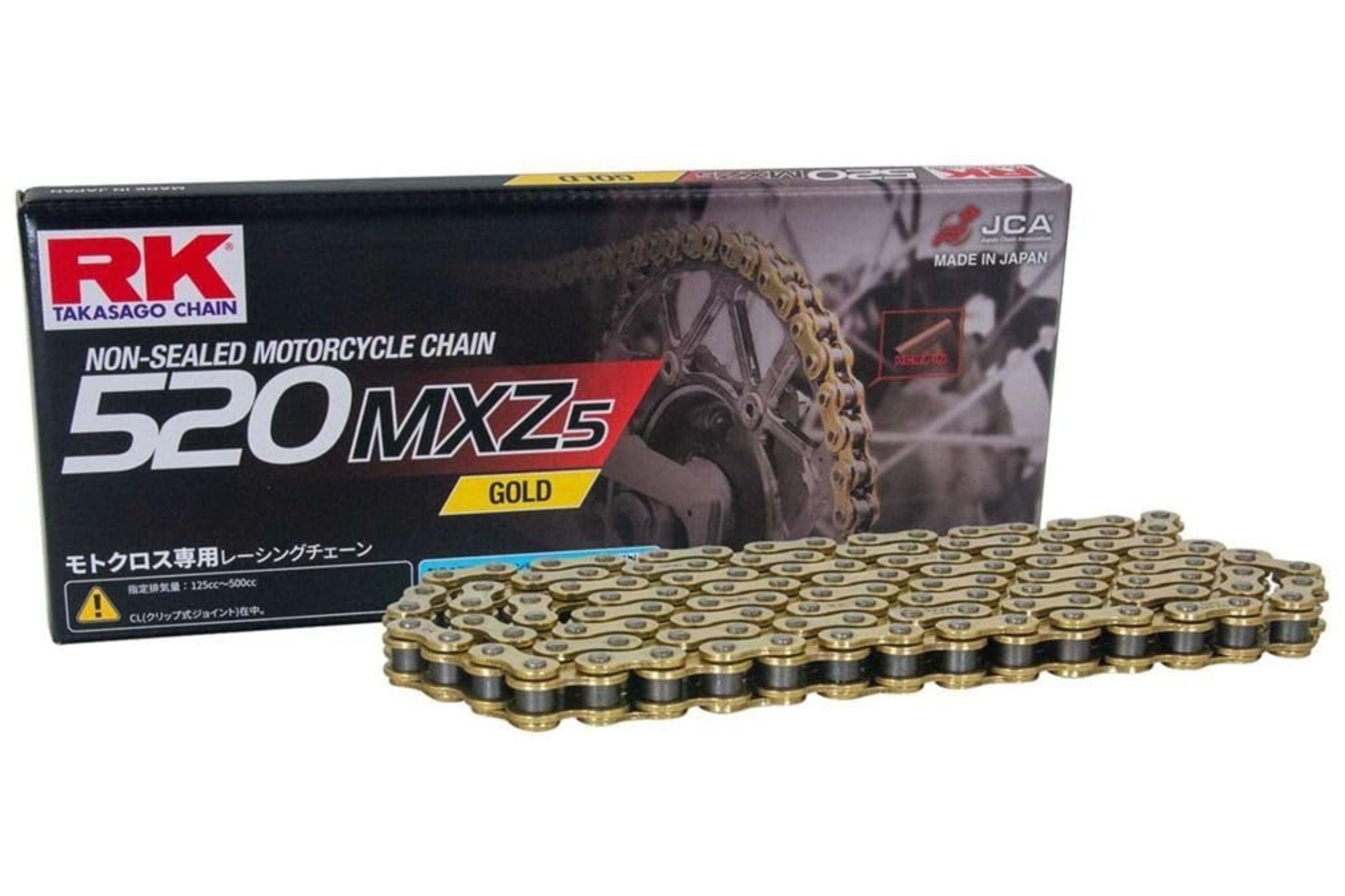 【楽天市場】RK 520MXZ5 薄型 シール チェーン 520-120 ゴールド 120L オフロード レーシングチェーン/00-7085 ...