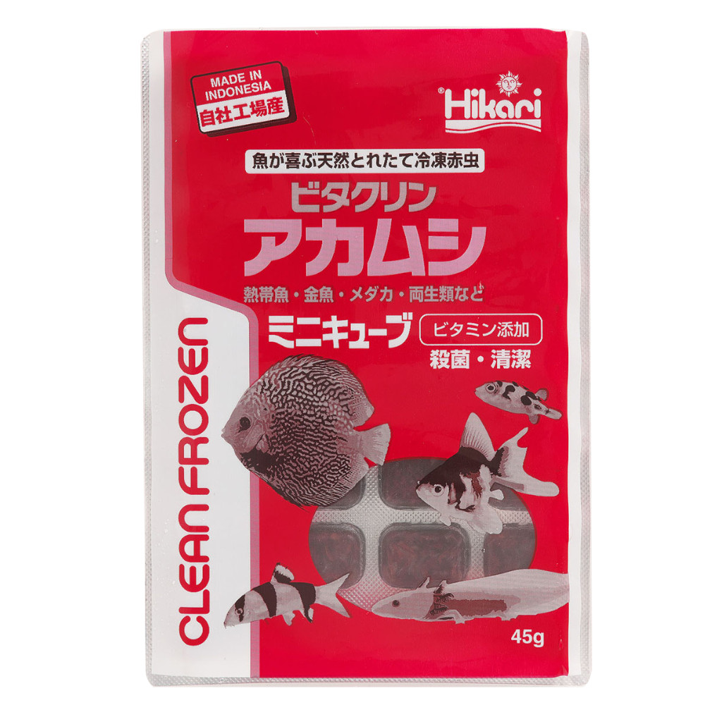 【楽天市場】キョーリン 冷凍エサ 赤虫ミニキューブ ビタクリンアカムシミニキューブ 45g 1枚 （60）：アクアクラフト