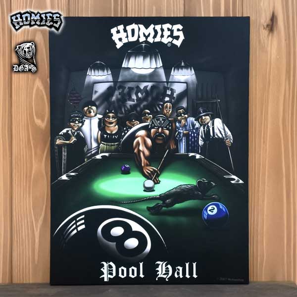 【楽天市場】DGA アートパネル 壁掛け HOMIES キャンバス Pool Hall ブラック ファブリックパネル アートボード ...
