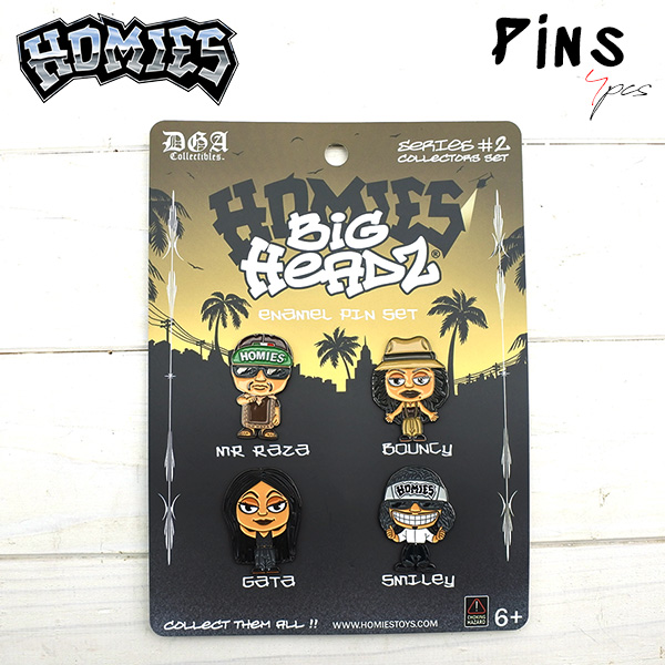 【楽天市場】ホーミーズ ピンバッジ セット 4個 Homies ピンバッジ ピンズ ブローチ バッジ PINS ハットピン ピン チカーノ ...