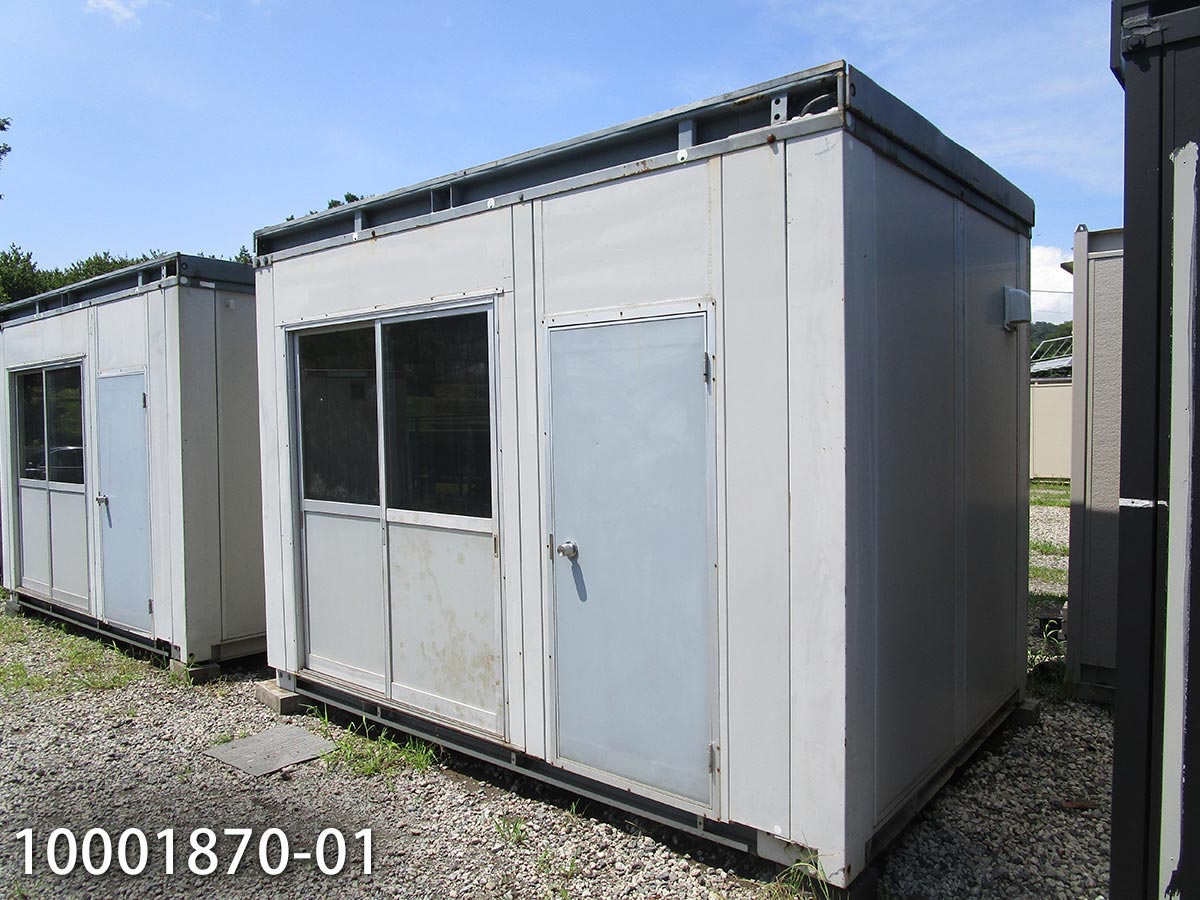 【楽天市場】【10001870-01】【中古】2.6坪 3.6m 5.2帖 8.6平米 中古ユニットハウス 中古プレハブ 中古コンテナ ...