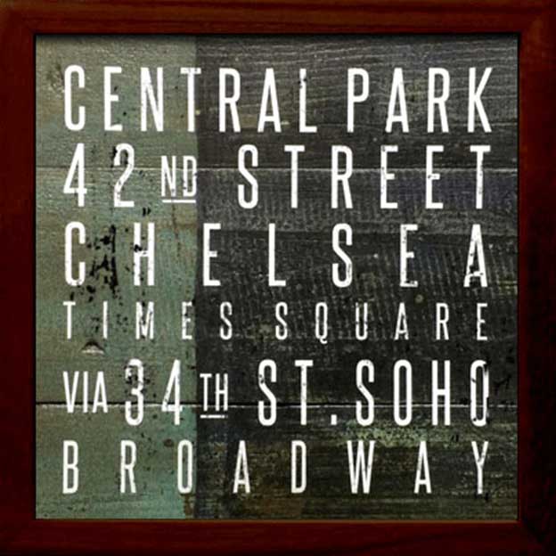 【楽天市場】ZAKKA-ART(バスロールサイン) 雑貨アート Bus Roll Sign New York 2：aifa （インテリア雑貨）