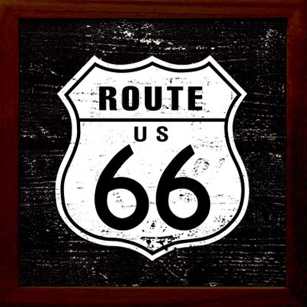 【楽天市場】ZAKKA-ART(バスロールサイン) 雑貨アート Bus Roll Sign Route 66：aifa （インテリア雑貨）