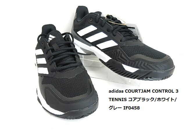 【楽天市場】 ADIDAS アディダス COURTJAMCONTROL3MMC (IF0458) ブラック/メンズTENNIS コアブラック ...