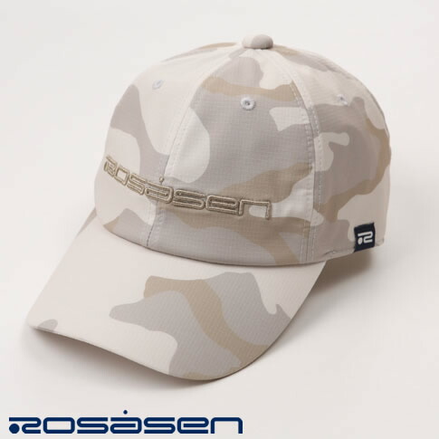 【楽天市場】【送料無料！】ROSASEN（ロサーセン）メンズ ゴルフキャップ カモフラxROSASENロゴ 吸水速乾機能付きメッシュ ...