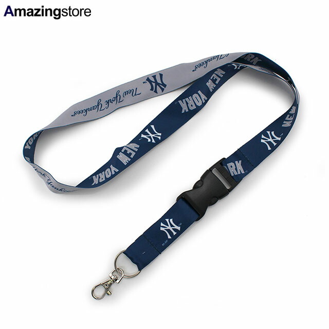 【楽天市場】ウィンクラフト ランヤード ニューヨーク ヤンキース MLB LANYARD NAVY GREY WINCRAFT NEW ...
