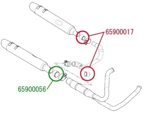 【楽天市場】エキゾースト・インターコネクト・ガスケット 2021年以降ツーリング、RA1250/S：アンバーピース