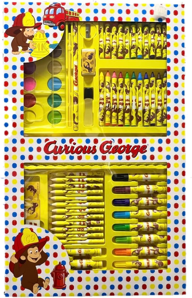 【楽天市場】アイプランニング おさるのジョージ お絵描きセット 消防車 K-8631B：アライバル楽天市場店