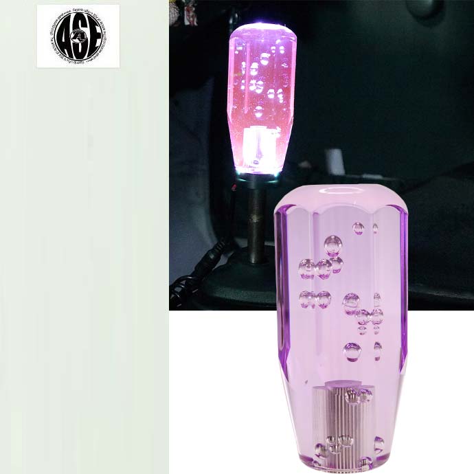 【楽天市場】光るクリスタルシフトノブ八角10cm紫色 シャフト径8/10/12mm対応 綺麗に光るシフトノブ クリスタルがカッコイイシフトノブ ...