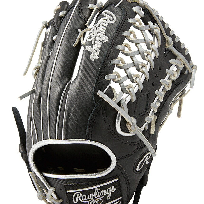 【楽天市場】[Rawlings]ローリングス軟式 HOH BLACK LABEL [外野手用] サイズ13(GR3HBLY70)(BPLA)ブラック/プラチナ：スポーツゾーンASPO