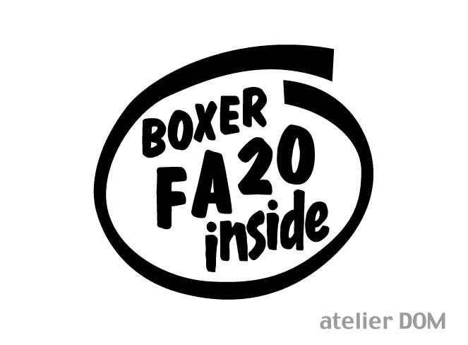 【楽天市場】INSIDEステッカーBOXER FA20インサイドBRZ ZC6 86 ZN6：アトリエDOM楽天市場店