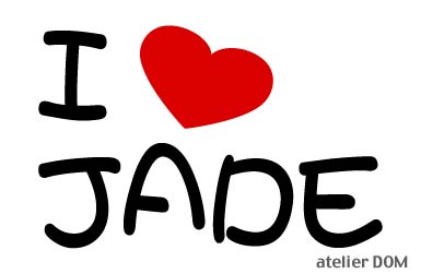 【楽天市場】I LOVE JADEジェイドまるもじステッカー：アトリエDOM楽天市場店