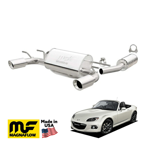 【楽天市場】MAGNAFLOW 正規品 マツダ ロードスターNC STREETシリーズ エギゾーストシステム キャタバックパフォーマンス ...