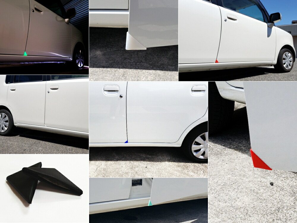 【楽天市場】三角ドアプロテクター (白) 【メール便 送料無料】両面テープ付き シリコン製 ドアガード 2個セット 自動車用 ドアエッジガード ...