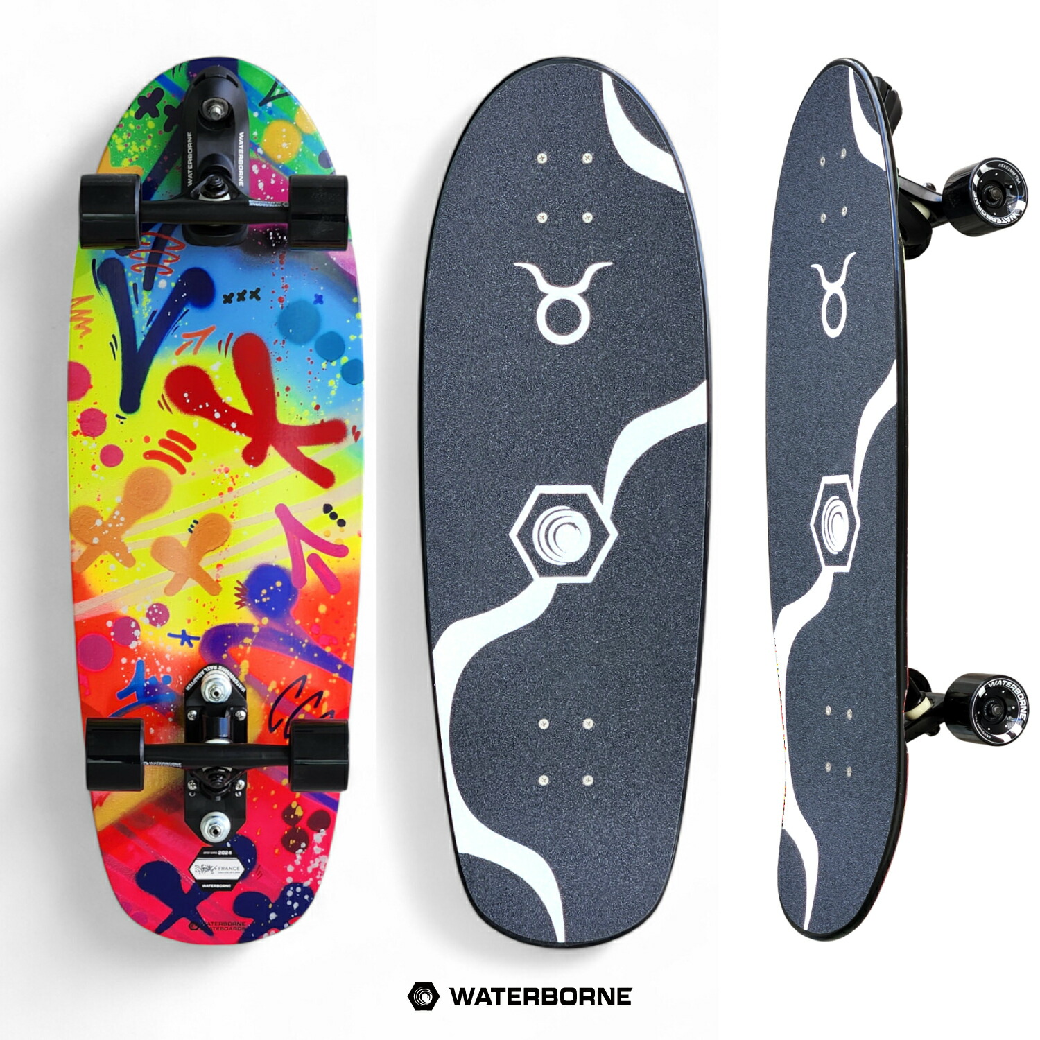 【楽天市場】【数量限定】サーフスケート WATERBORNE ウォーターボーンコンプリート DREAM TAURUS FLOW GLIDE ...