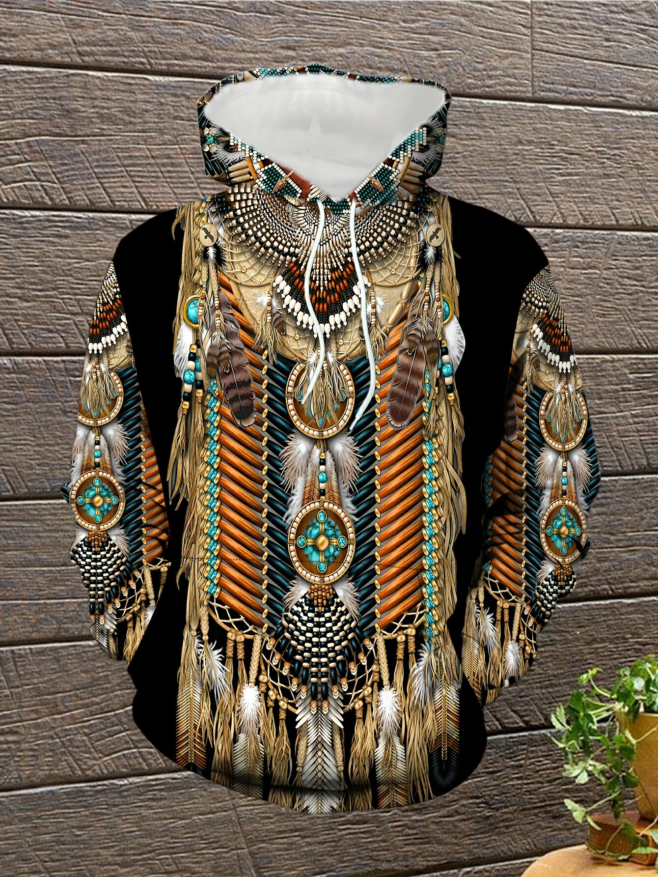 【楽天市場】インディアンモチーフ プリント パーカー024 薄手 羽織り 上着 ストリート ダンス HIPHOP B系 ヤクザ ヤンキー オラオラ系 悪羅悪羅 ホスト 服 メンズ ファッション ...