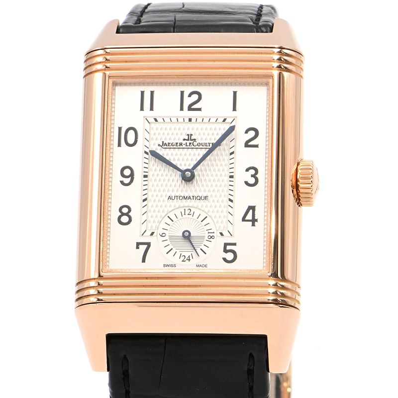 【楽天市場】[3年保証/返品OK] ジャガールクルト メンズ レベルソクラシックラージデュオ Q3832420 K18PG デュアルタイム ...