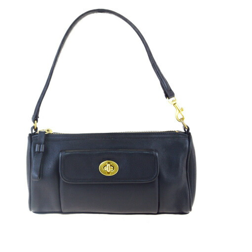 【楽天市場】【中古】 コーチ(Coach) 9712 レザー ショルダーバッグ ブラック 03GA306：ブーム