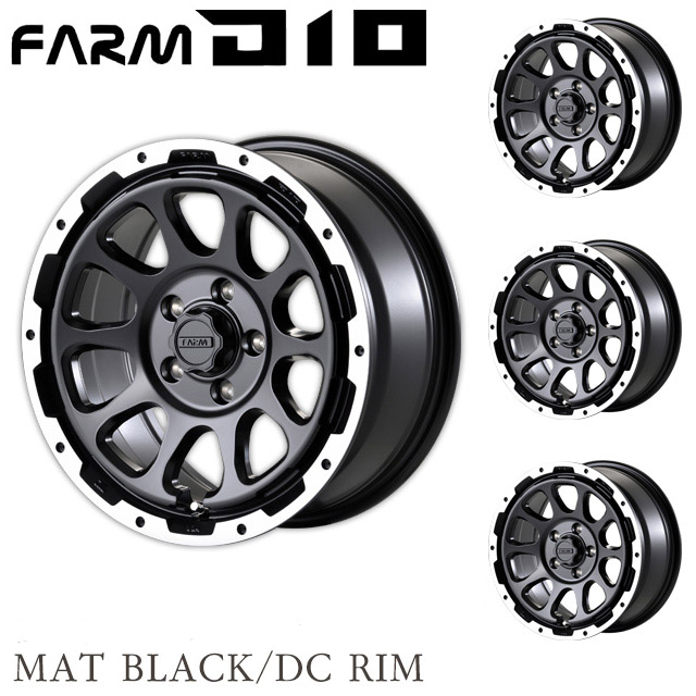 【楽天市場】Motor Farm (モーターファーム) FARM D10 (ディ テン) デリカ D:5用 16x7.0J 5H/114.3 ...