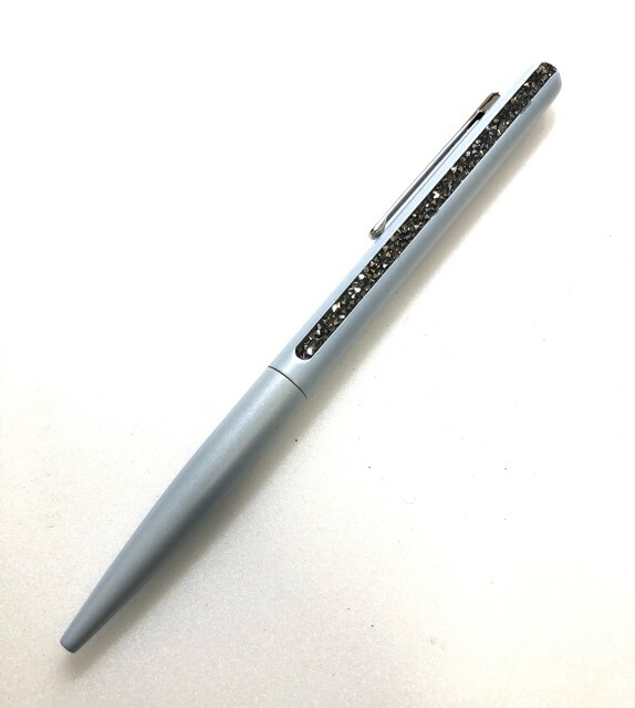 【楽天市場】未使用 スワロフスキー ボールペン ラインストーン SWAROVSKI クリスタル シマー ライトブルー 5595669 水色 石 ...