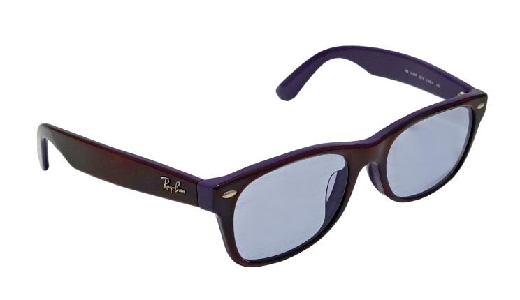 【楽天市場】レイバン サングラス ニューウェイファーラー RB5184 眼鏡フレーム パープル フレーム 紫 ライトブルーレンズ ...