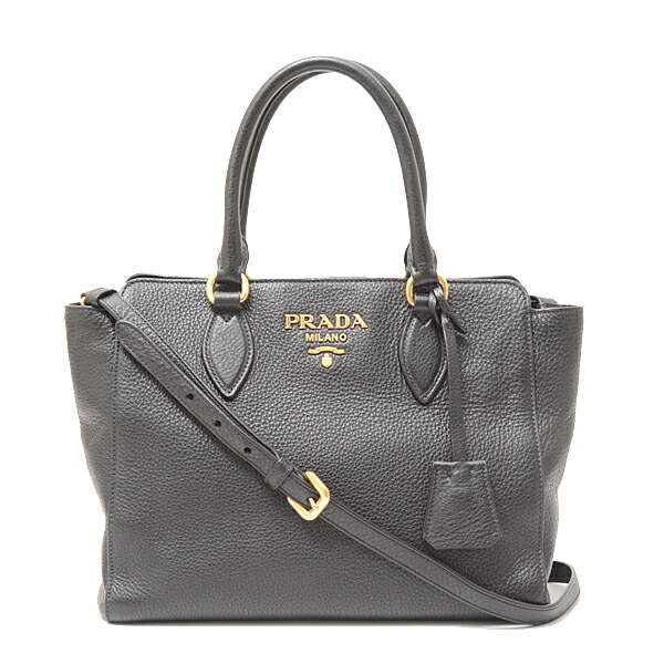 【楽天市場】プラダ バッグ レディース 2WAYショルダーハンドバッグ カーフ ブラック 1BA205 PRADA【中古】：BrandMax
