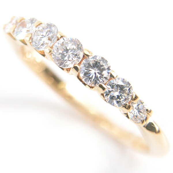 【楽天市場】モニッケンダム 指輪 レディース 7Pダイヤモンド リング D0.52ct 9号 イエローゴールド MONNICKENDAM K18 中古：BrandMax