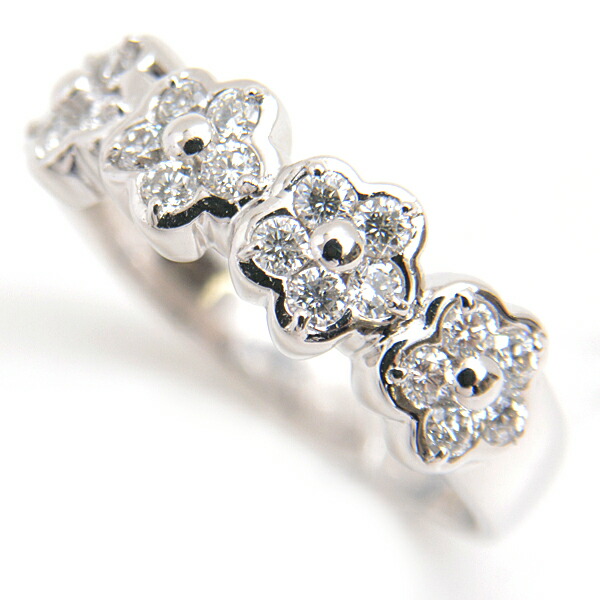 【楽天市場】ポンデヴェキオ 指輪 レディース フラワーモチーフ ダイヤリング 12号 D0.46ct ホワイトゴールド PONTE VECCHIO K18WG 中古：BrandMax