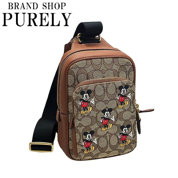 【楽天市場】コーチ COACH バッグ ボディバッグ ショルダーバッグ メンズ アウトレット 【DISNEY X COACH】トラック パック ...