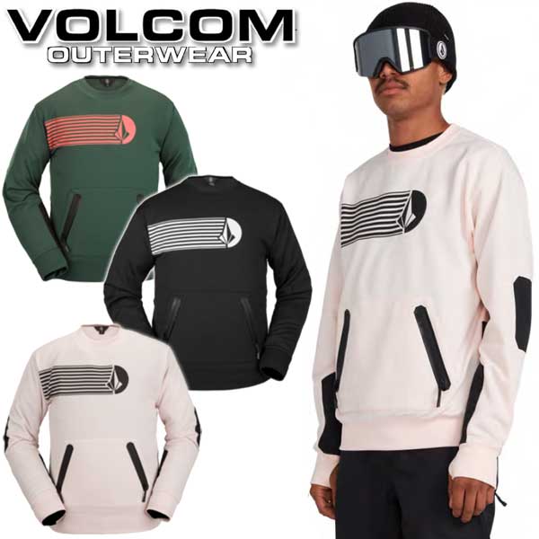 【楽天市場】22-23 VOLCOM/ボルコム LET IT STORM crew メンズ レディース セカンドレイヤー トレーナー ...