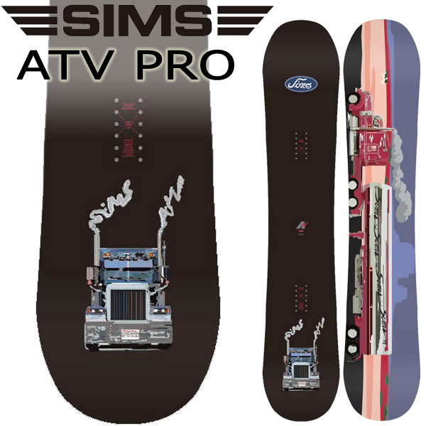 【楽天市場】23-24 SIMS / シムス ATV PRO エーティブイプロ メンズ スノーボード カービング キッカー 板 2024 ...