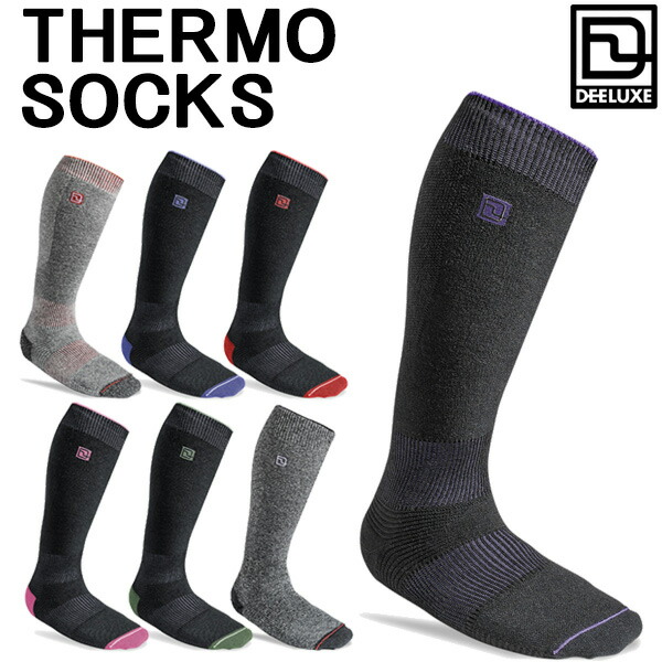 【楽天市場】DEELUXE / ディーラックス THERMO SOCKS サーモソックス スノーボード スキー ウィンタースポーツ メール便 ...