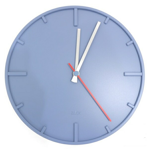 【楽天市場】ドイツ ZACK ステンレス 掛け時計 27cm Wall Clock WANU 60018 ブルー：インテリア雑貨 セシセラ