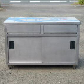 【楽天市場】【中古】タニコー 業務用 ステンレス 引出 扉付き 作業台 調理台 W120 D60 H80cm 厨房 TX-WCT-120DNB 片面 引違戸 引出し 引き出し：良品厨房 シティオ豊橋