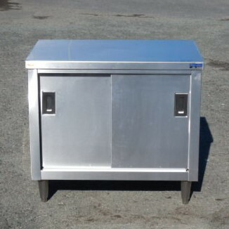 【楽天市場】【中古】マルゼン 業務用 ステンレス 扉付き 作業台 調理台 W90 D60 H80cm 厨房 BH-096N 片面 引違戸 食器庫 TX-WCT-90NB：良品厨房 シティオ豊橋