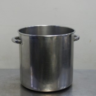 【楽天市場】【中古】EBM SUS316 ステンレス 寸胴鍋 ふたなし 両手 30cm 内寸φ30深30cm 20L φ315手40H307mm 2.35kg 丸 キッチンポット 底ふくらみ ...