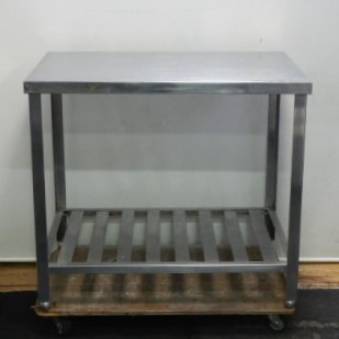 【楽天市場】【中古】2 業務用 ステンレス 作業台 W90 D60 H80cm 厨房 アングル脚：良品厨房 シティオ豊橋