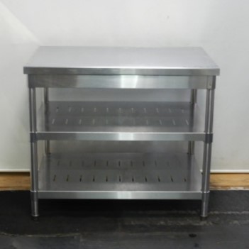【楽天市場】【中古】タニコー 業務用 ステンレス 作業台 W90 D60 H80cm 厨房 中棚付 ビス穴：良品厨房 シティオ豊橋