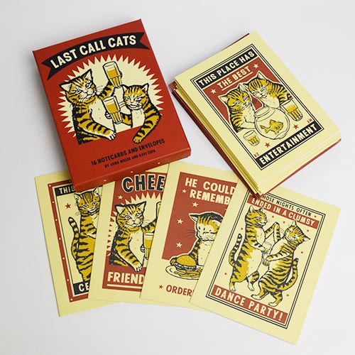 【楽天市場】LAST CALL CATS グリーティング カード（16枚入り・封筒付き） [ ネコ 猫グッズ ネコグッズ ねこ にゃんこ ...